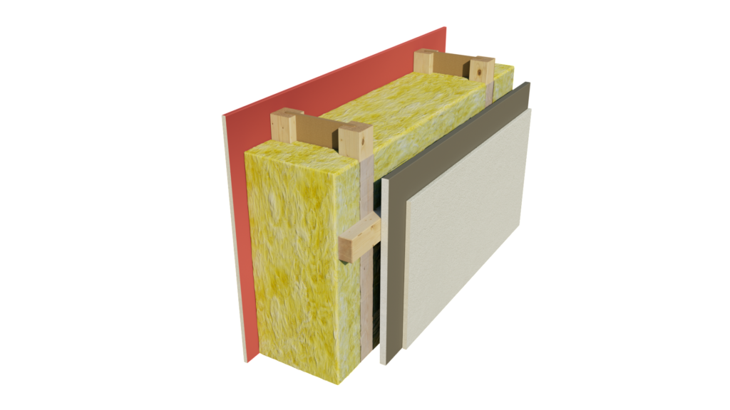 Vegg - Yttervegg - Fig nr. 80 - Byggma - Brann og lyd