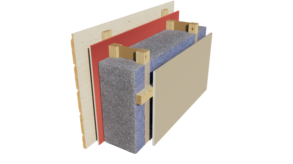 Wall - Outer wall - Fig num. 84 - Byggma - Fire and acoustics